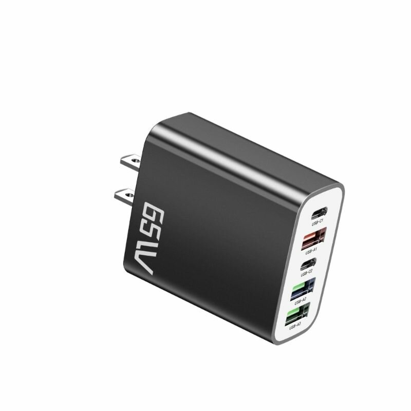 Блок быстрой зарядки 5V3A компактный настенный зарядник для путешествий, Черный - US