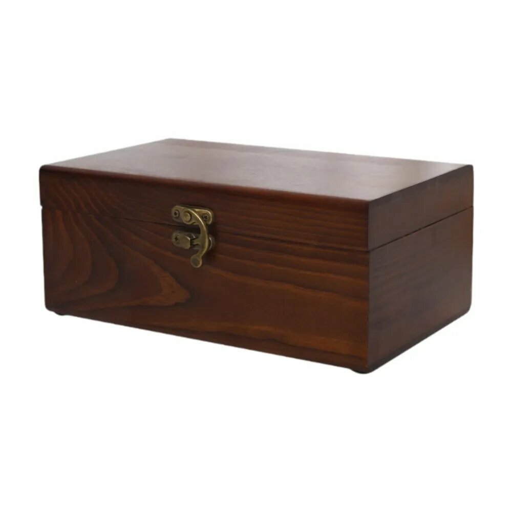 Шкатулка для шитья из дерева с отделениями и крышкой, органайзер для швейных принадлежностей, большая вместимость, 21.5x13.5x9 см