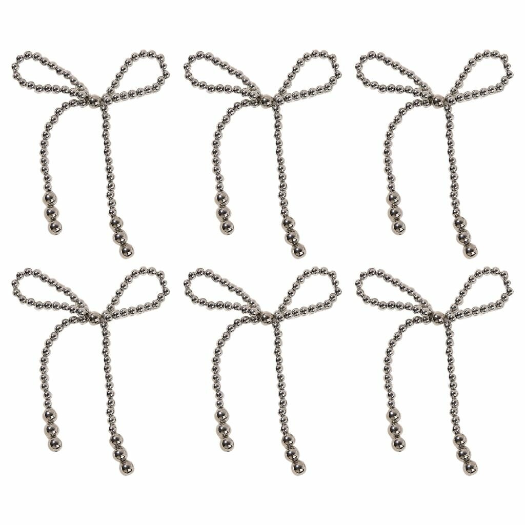 Вышитая бисером подвеска с бантом из акриловой текстуры для свадебных украшений