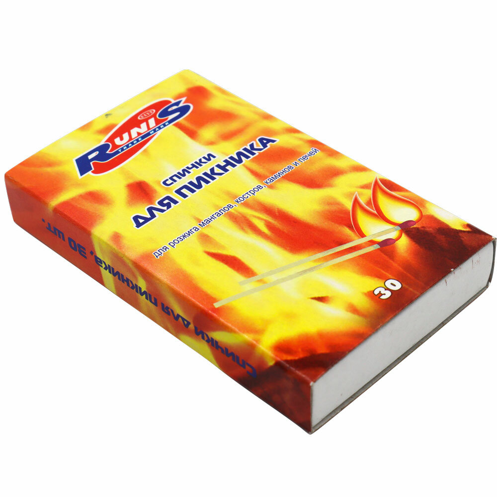 Спички RUNIS для пикника, 30 шт, компактные и легкие, безопасное разведение огня