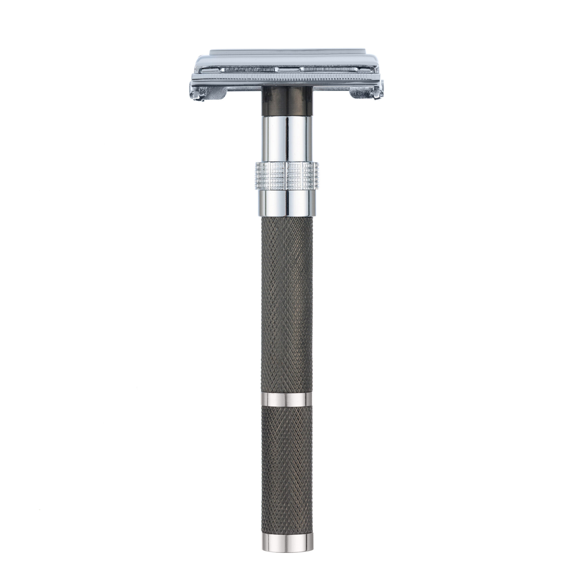 Станок Т образный для бритья мужской ERBE Solingen, нержавеющая сталь, хромированное покрытие, черный