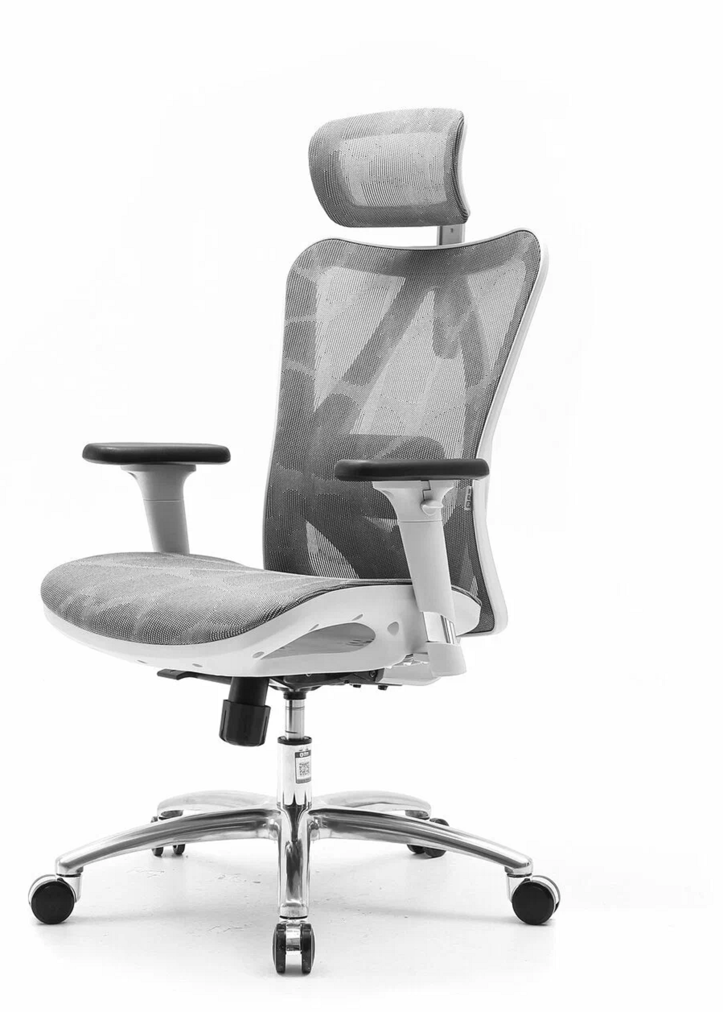 Кресло SIHOO M57 (2D поясничный упор, сетка, серый)