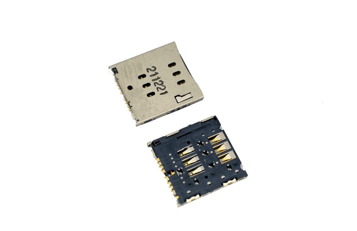 Коннектор SIM-карты (сим), mmc коннектор для Meizu MX1 (S136)