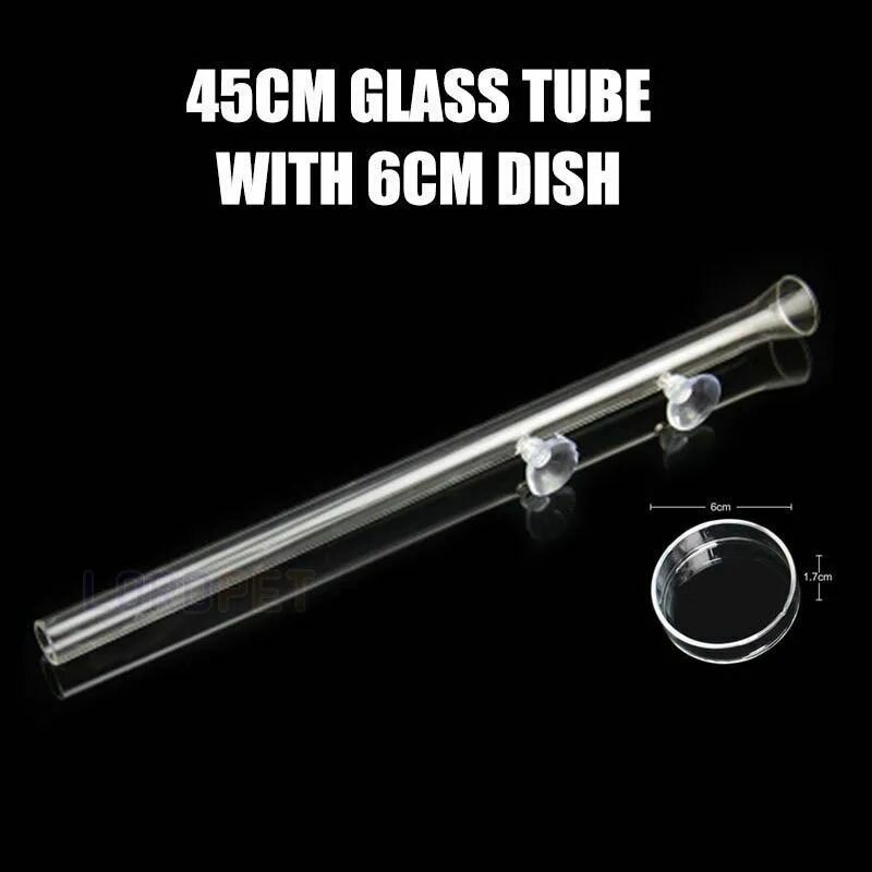 Стеклянная кормушка 45 см с тарелкой