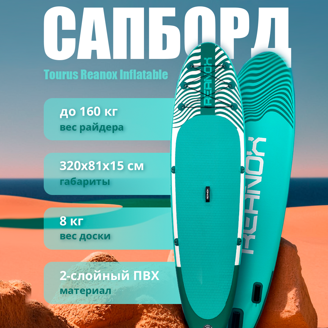 Сапборд Tourus Reanox Inflatable SUP Board 320x81.3x15cm Blue, RX-G01