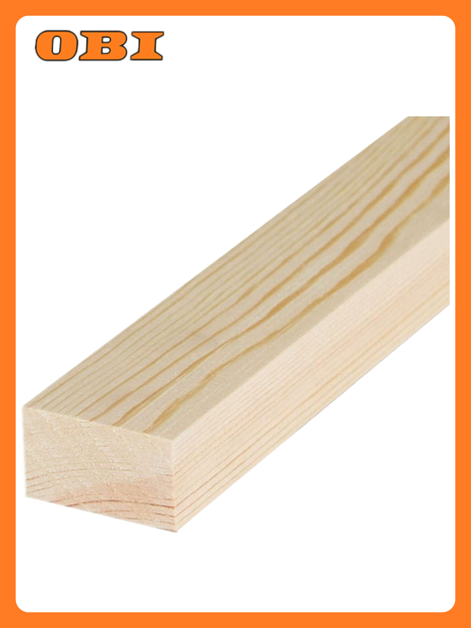 Брусок профилированный, хвойный, строганый, сорт АВ, 20х30х200 см, бежевый