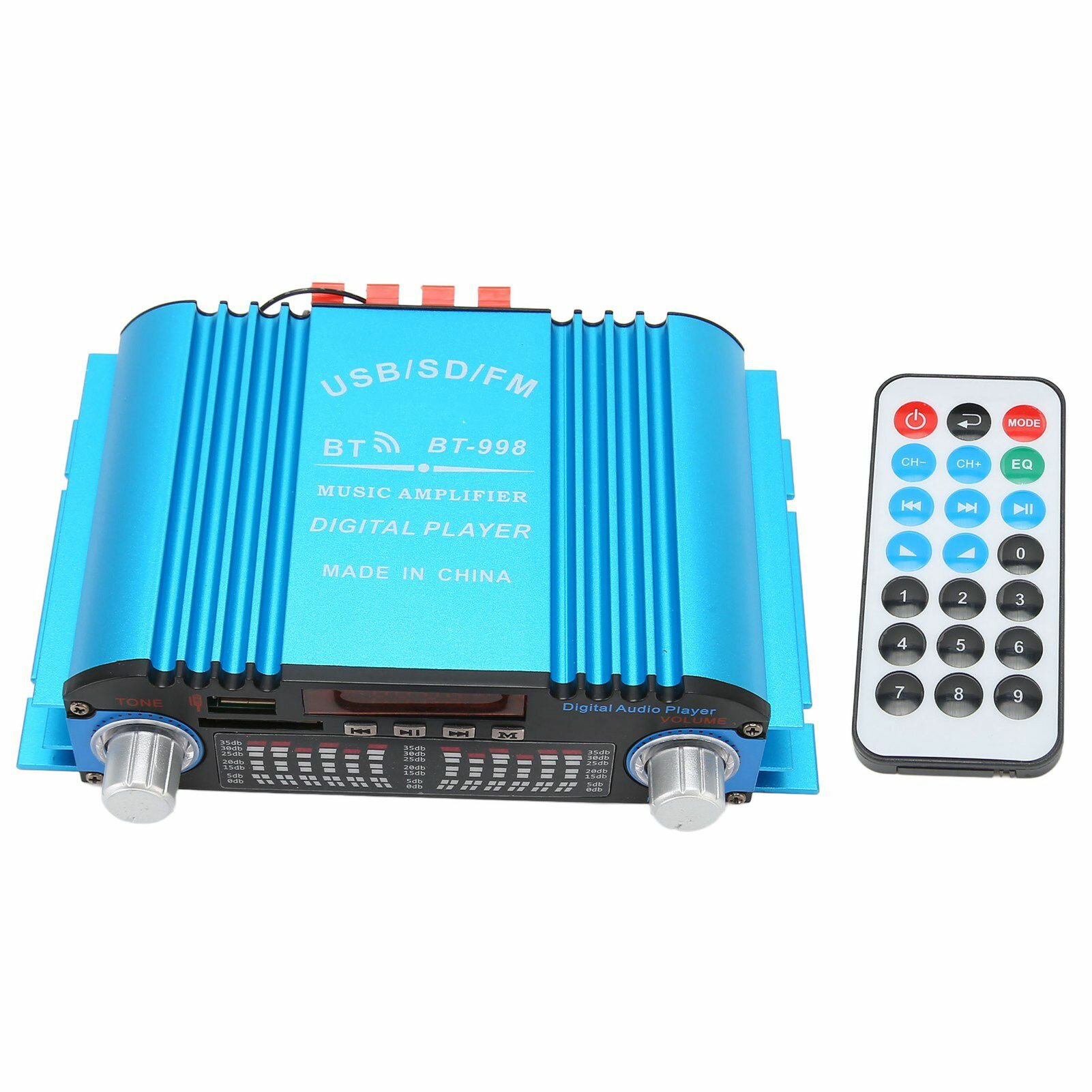 Автоусилитель 12V BT с пультом для сабвуфера