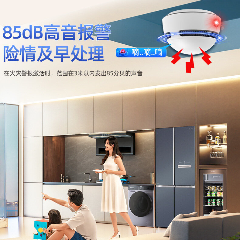 S08 Граффити Дымовой Сигнализатор для Отелей и Домов Zigbee Независимый WIFI Датчик Пожарной Сигнализации