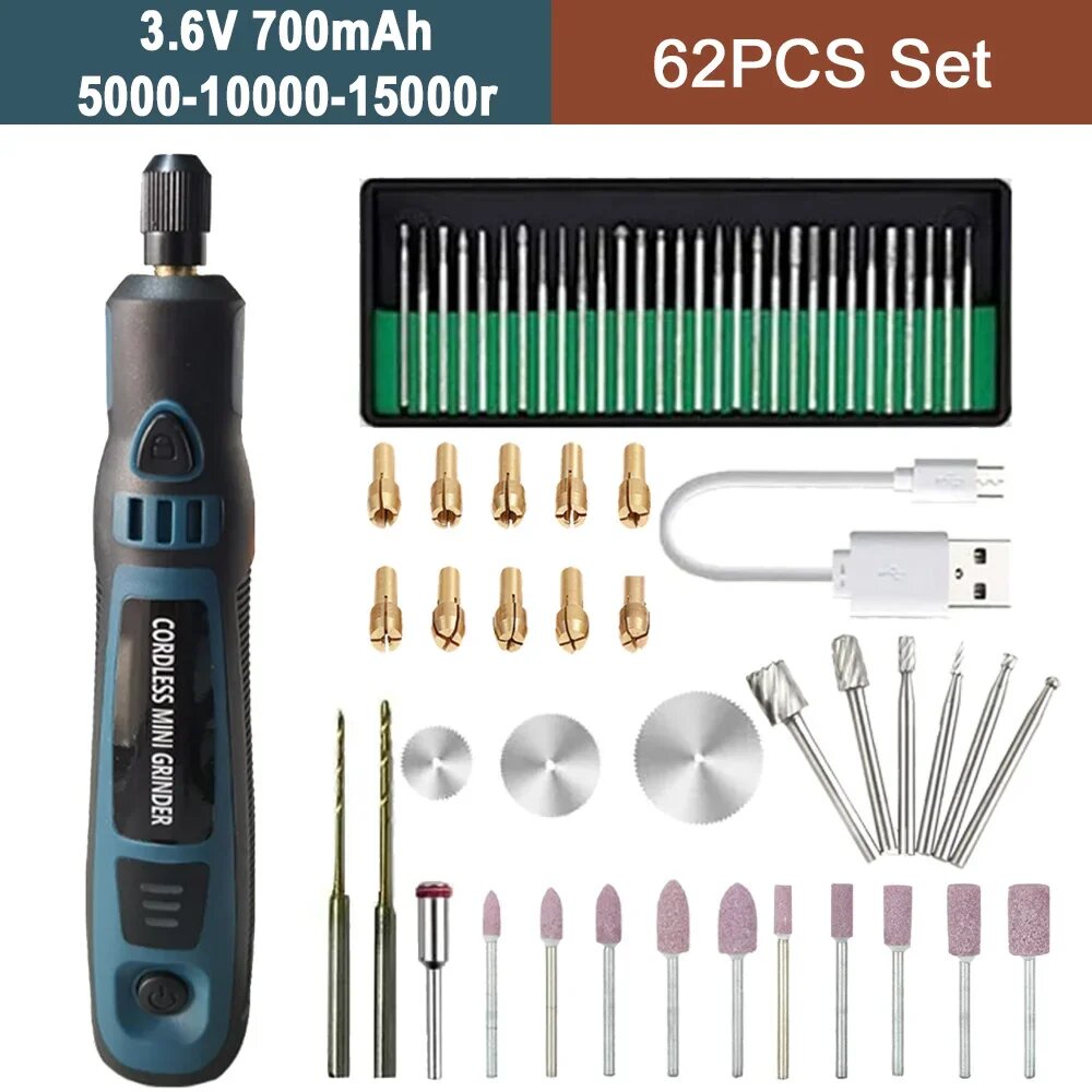 Миниатюрный USB-гравер С Беспроводной Зарядкой, Электрический Шлифовальный Инструмент, Набор Для Рукоделия И DIY