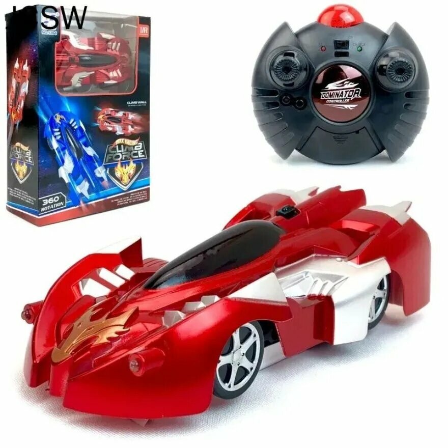 Эксклюзивная радиоуправляемая машинка для мальчика, способная передвигаться по стенам и потолку, модель Wall Climber