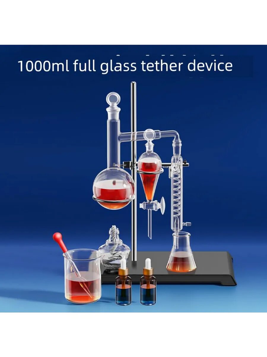 Стеклянный дистиллятор (1000 мл — полный стекло)