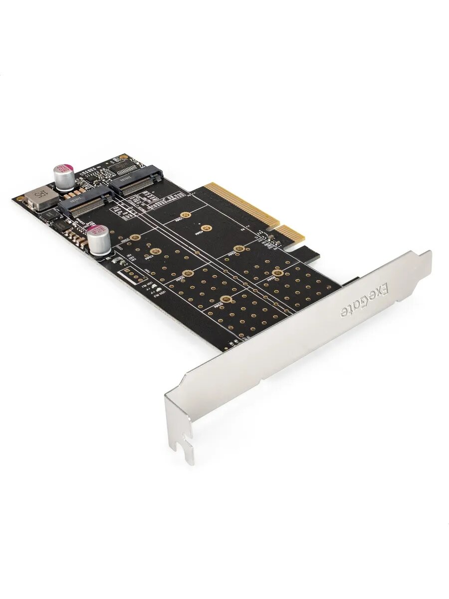 Переходник EX298298RUS EXE-597E2 (2 x M.2 M key -> PCI-E x8