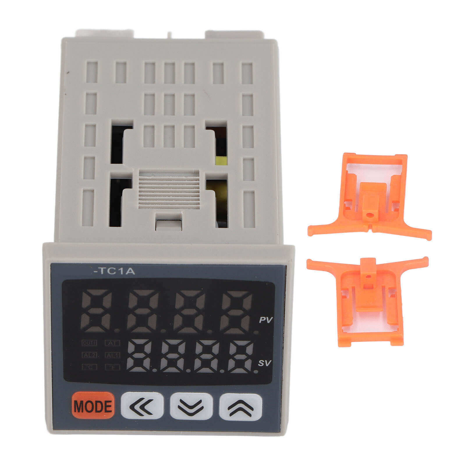 BERM ПИД-регулятор температуры, цифровой интеллектуальный термостат с 2 выходами, 48x48 мм, 100ACV‑240ACV