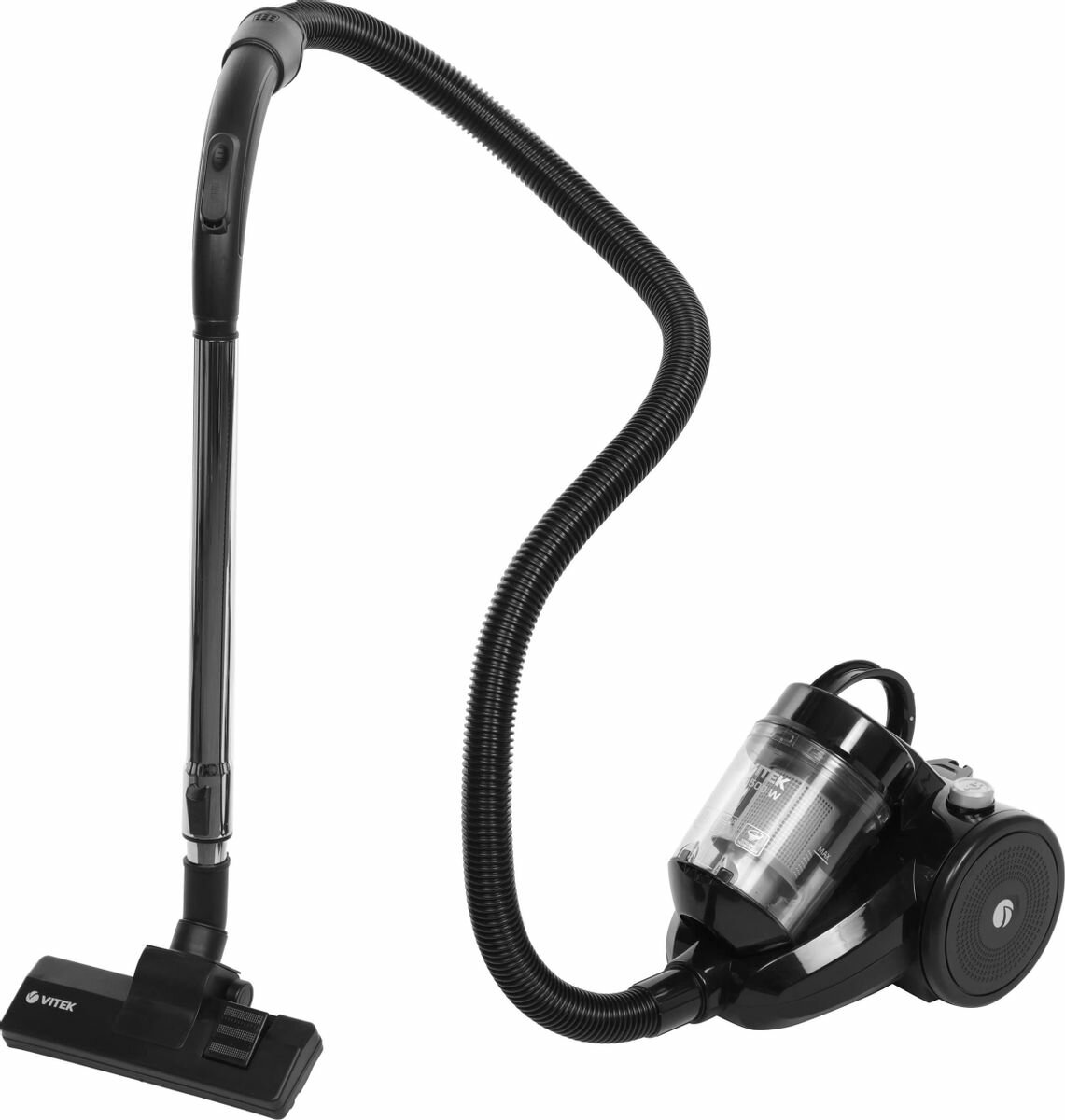 Пылесос VITEK Midnight VT-1839, сухая уборка, автоматическое сматывание, 1500Вт