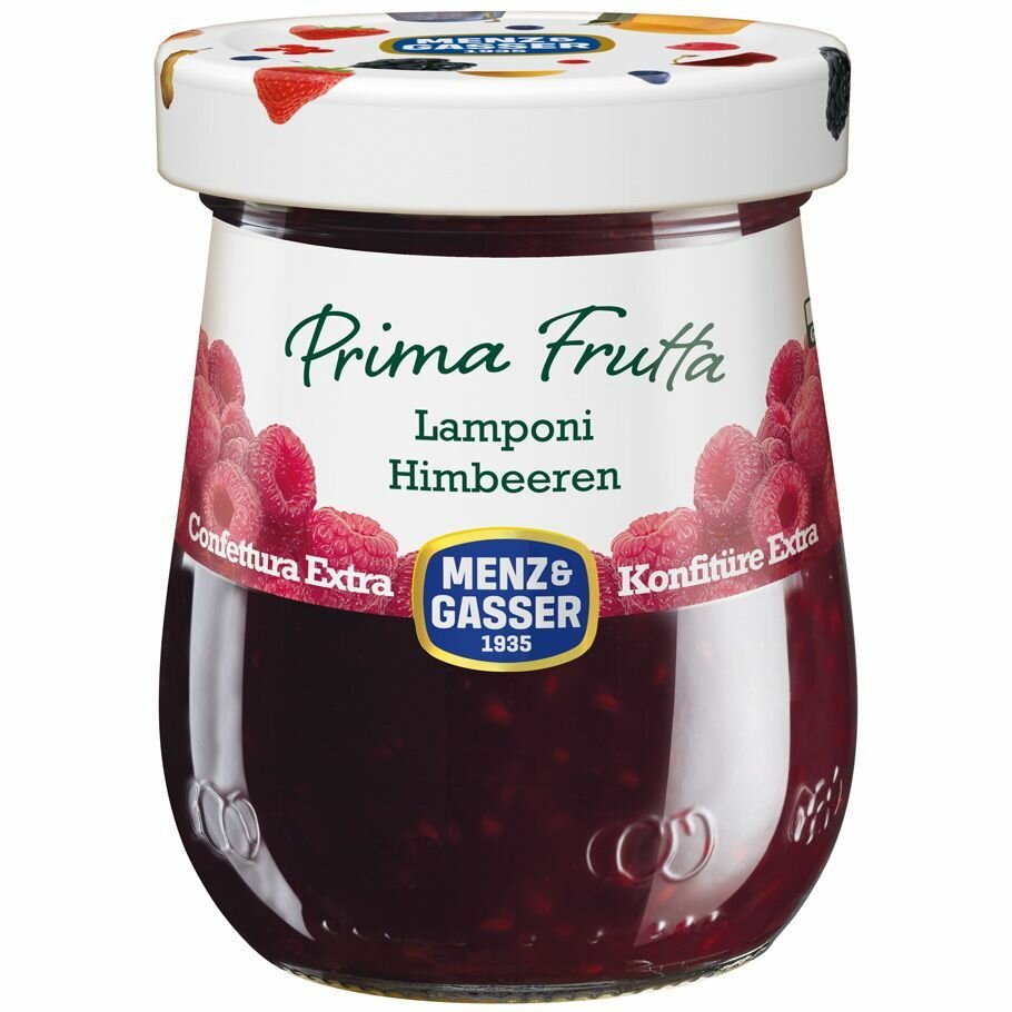 Конфитюр MENZ&GASSER Prima Frutta экстра Малина без глютена 340г