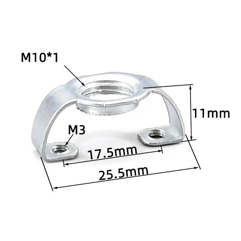 20 шт. серебристые металлические патроны для ламп HUXUAN E27 GU10 E14 M10