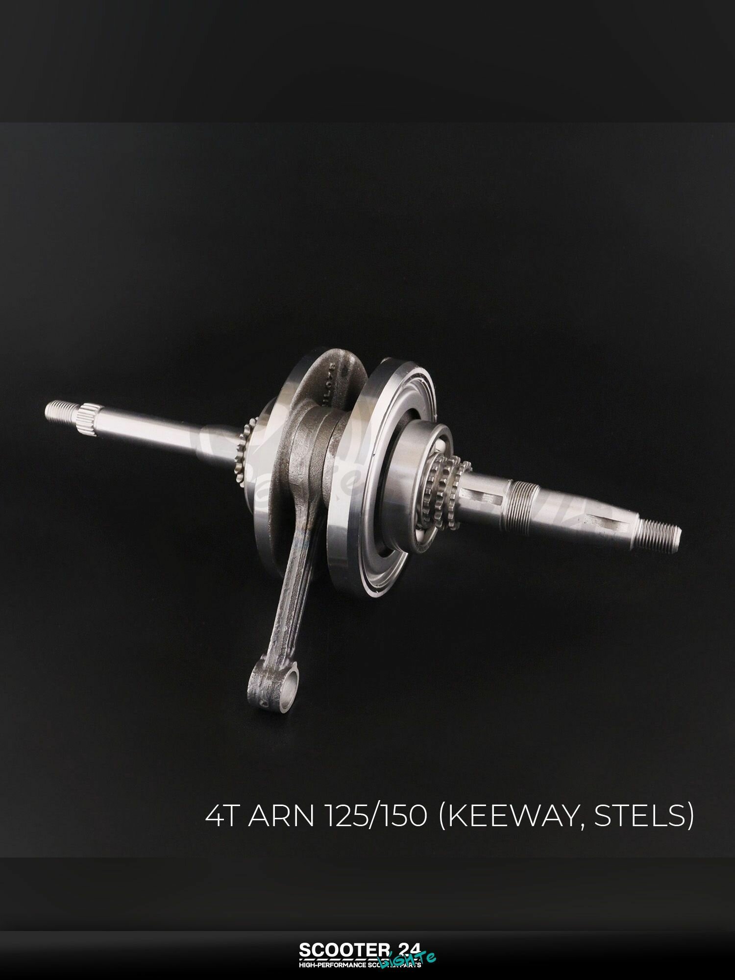 Коленвал на 4T мотоцикл / скутер / мопед ARN 125/150 кубов (Keeway, Stels) "BEEZMOTO"