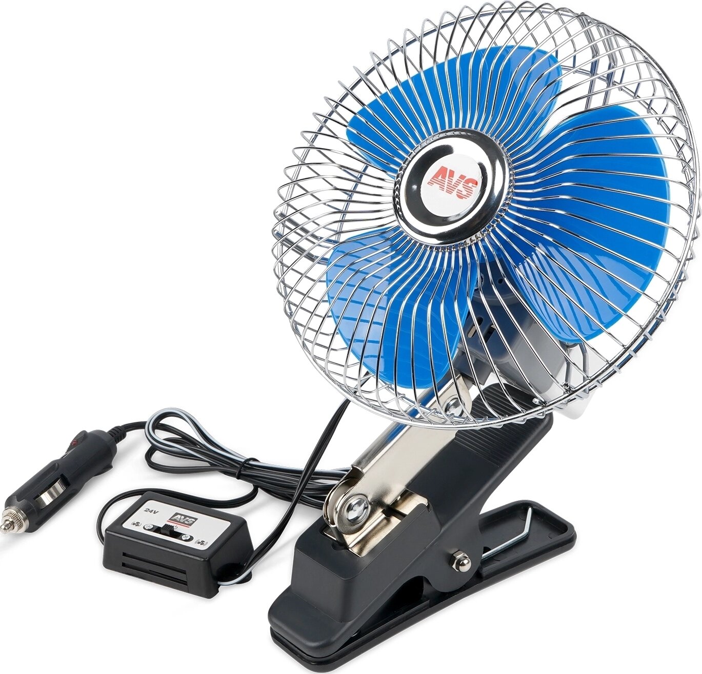 Вентилятор автомобильный AVS Comfort 8043C 24В 6" (корпус: металл, пе