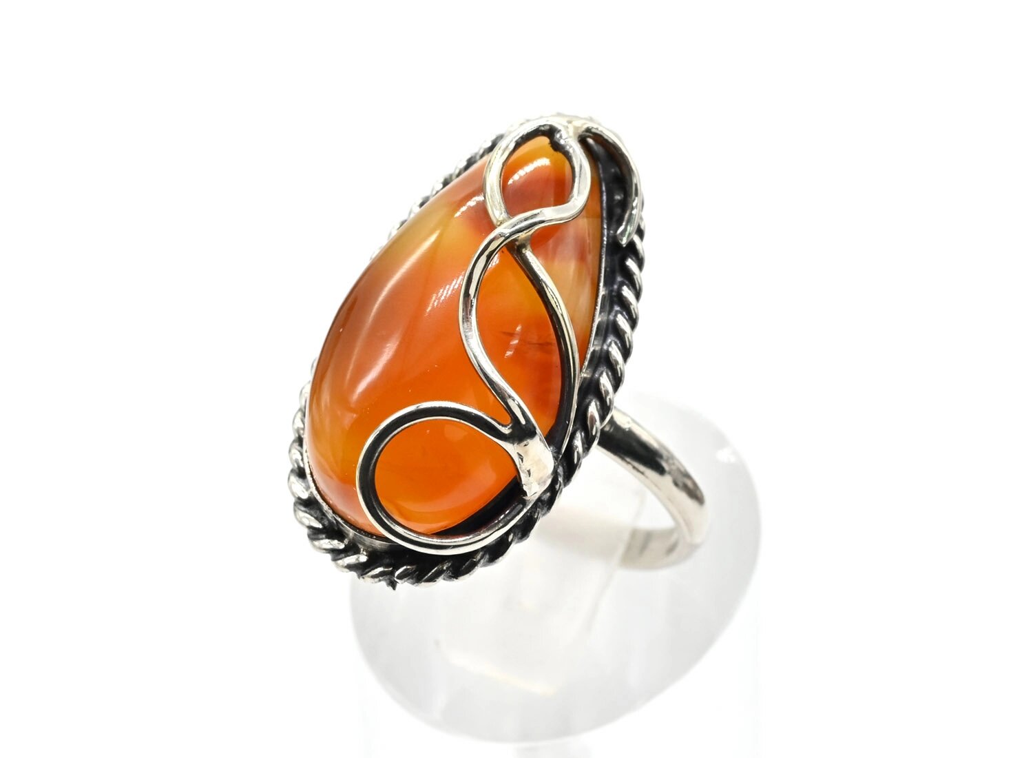 Кольцо, сердолик