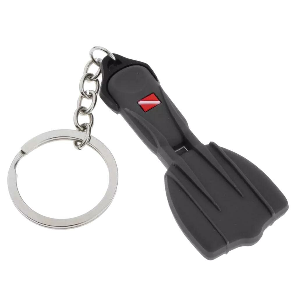 Силиконовый брелок «Водолаз», Черный