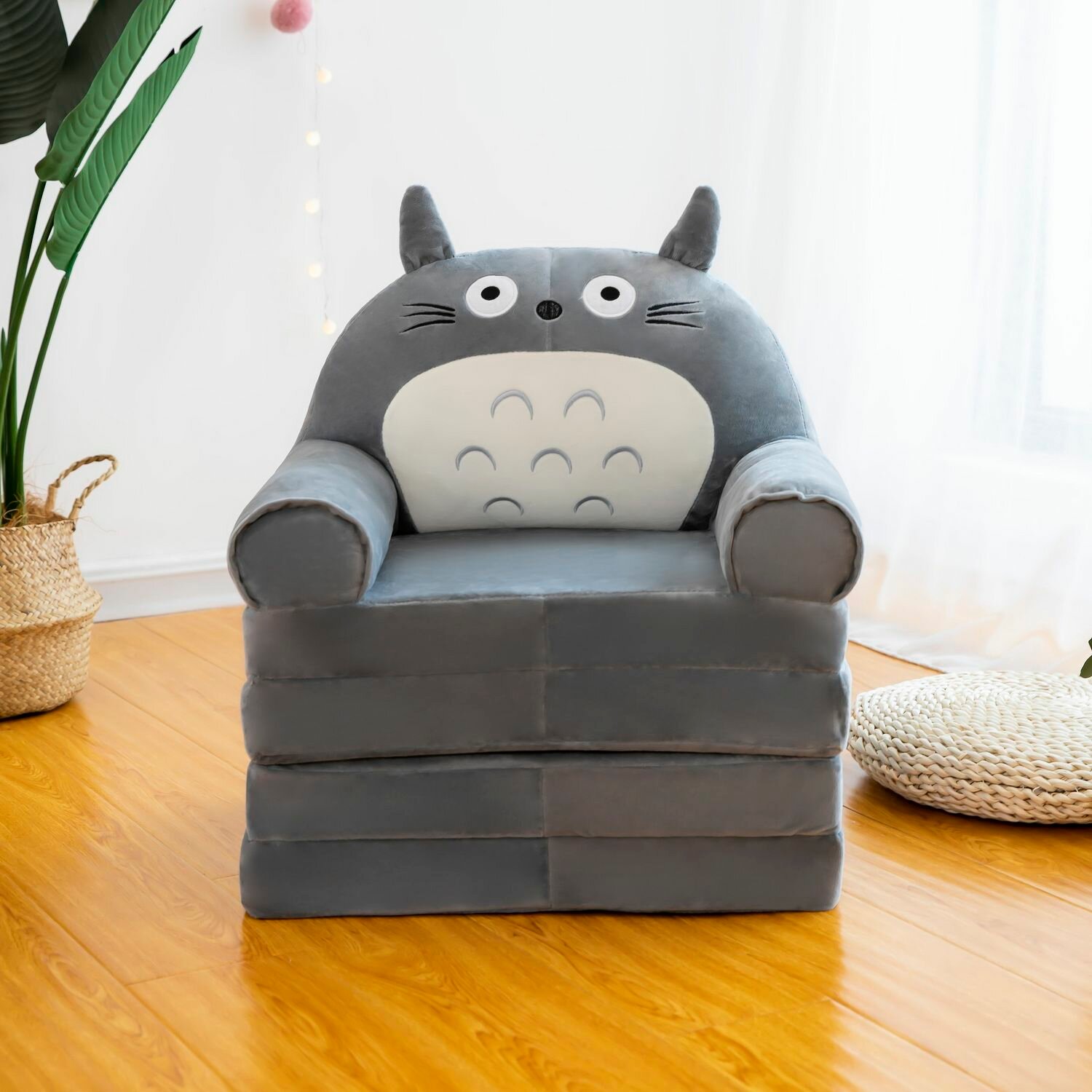 Милый мультяшный складной диван-кровать, детская кровать для сна с звездным узором, популярный в интернете, со съемным чехлом, который можно стирать, для мальчиков и девочек.