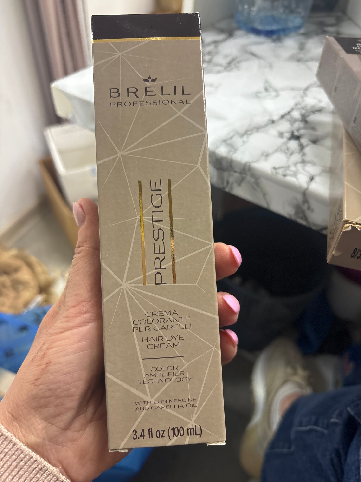 Brelil Краситель Colorianne PRESTIGE c Q10 100гр. 8/12 Светлый лунно-песочный блонд