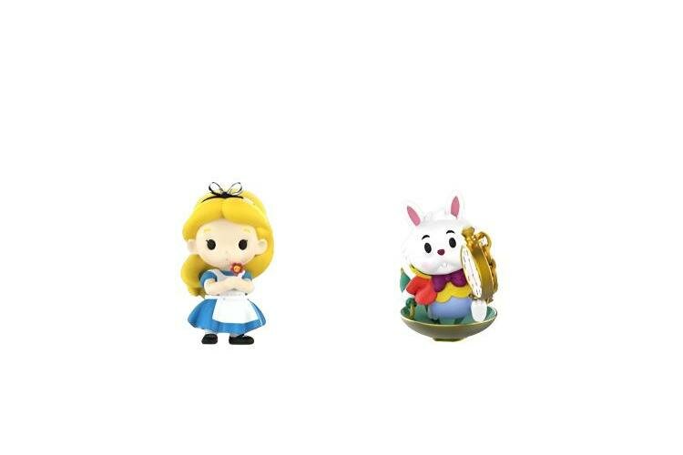 POP MART Disney Alice in Wonderland Mystery Boxes, Confirmed-Floral Alice+Mr. White Rabbit (Open)