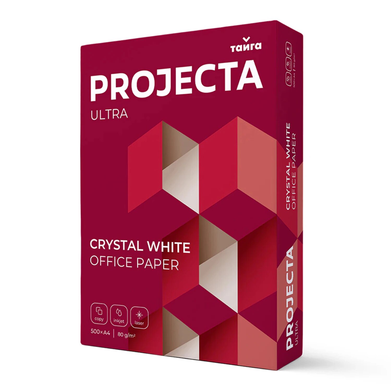 Комплектация 1 шт. Бумага офисная А4, 80 г/м2, 500 л, марка А, PROJECTA ULTRA, Россия, 162% (CIE)