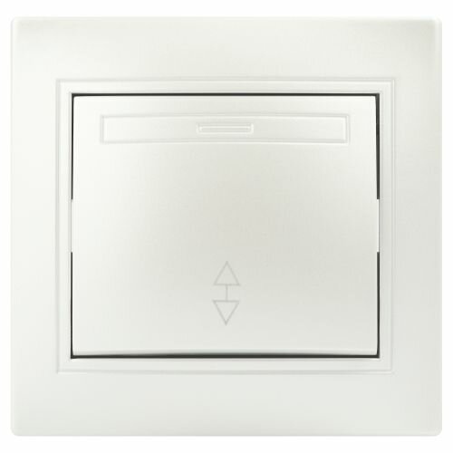 Переключатель 1-кл. СП Plano 10А IP20 1-103-06 250В перламутр Intro Б0053752