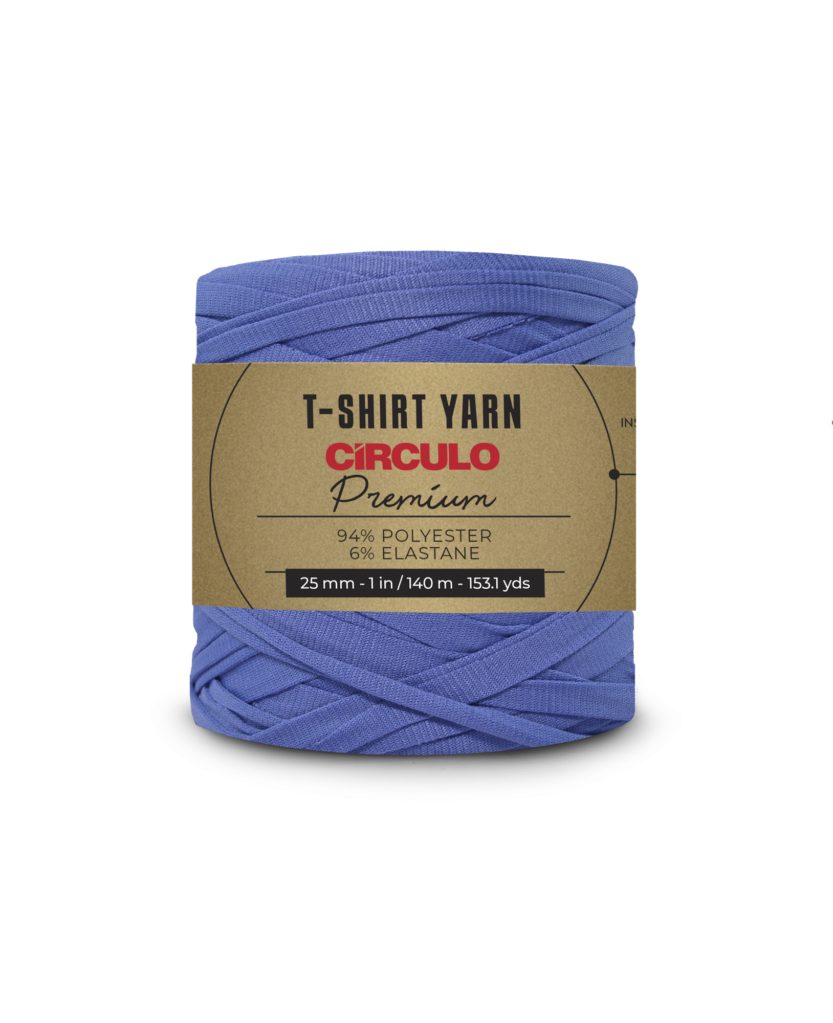 Пряжа CiRCULO PREMIUM T-SHIRT YARN (94% полиэстер, 6% эластан, 270гр. 140м, цвет 2903