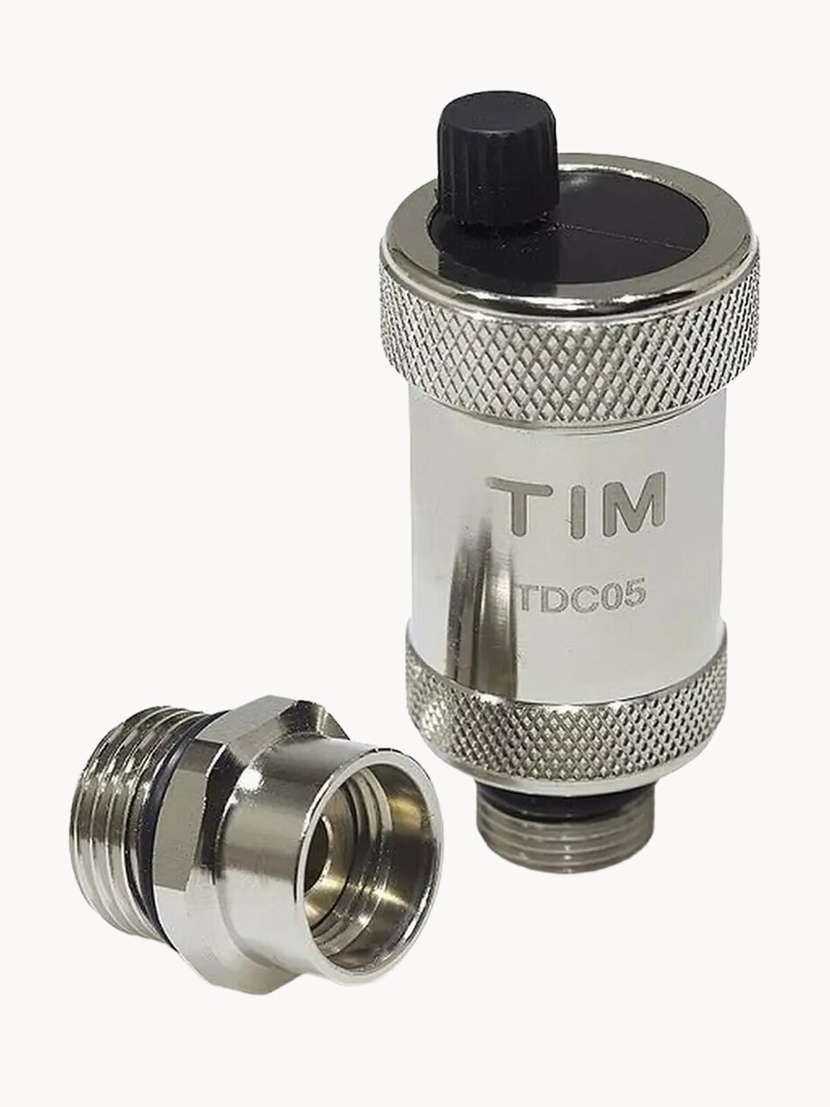 Воздухоотводчик автоматический Хром 1/2" с обратным клапаном TIM BL5816