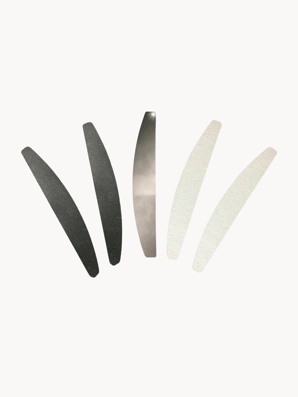 Маникюрный набор: металлическая основа для пилки для ногтей + сменные файлы для пилки, размер: 18 см. / ABRAR