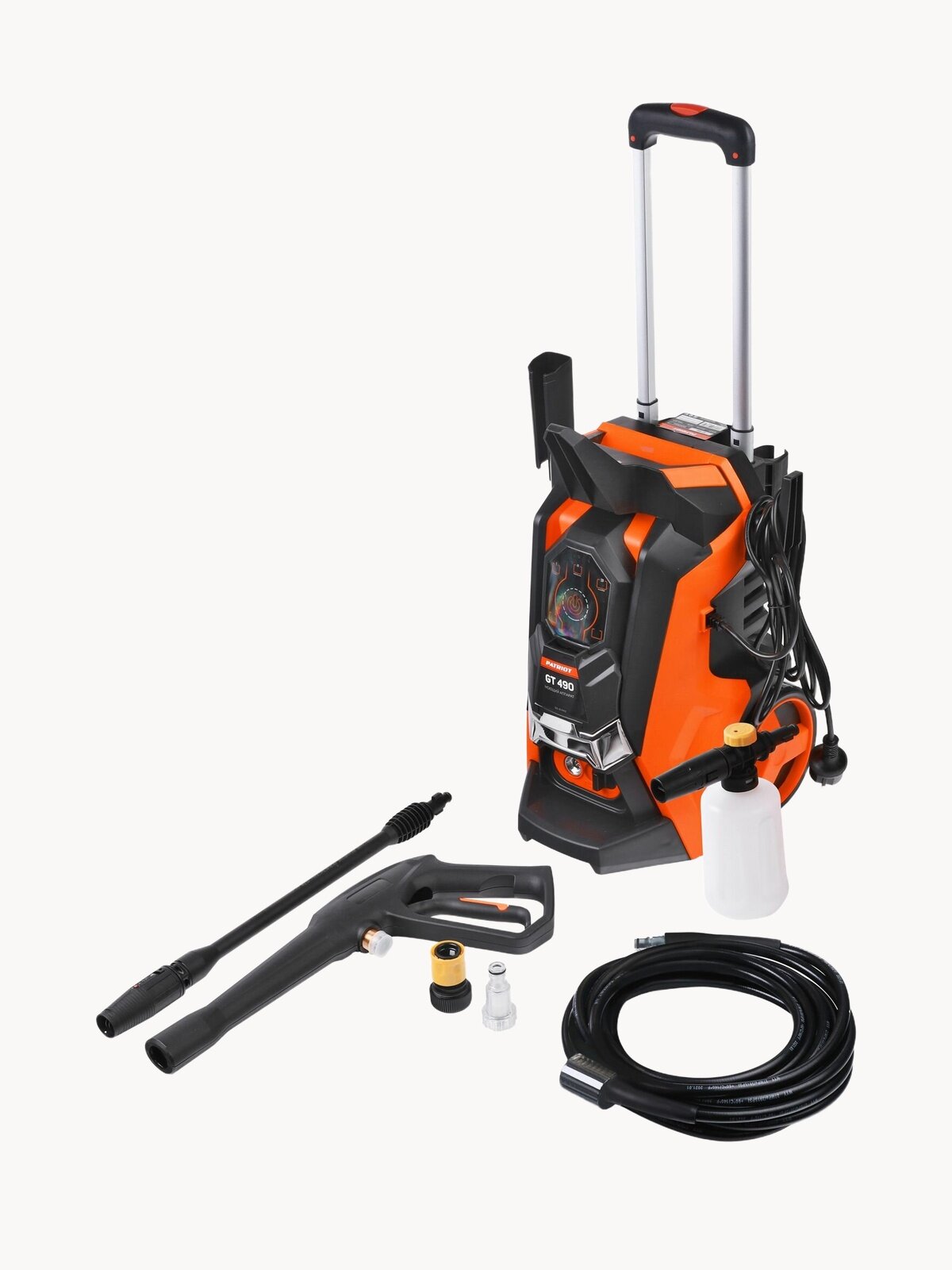 Мойка высокого давления PATRIOT GT 490 Imperial самовсасывающая, 110бар, 2000Вт, шланг 6м, дополнительный фильтр