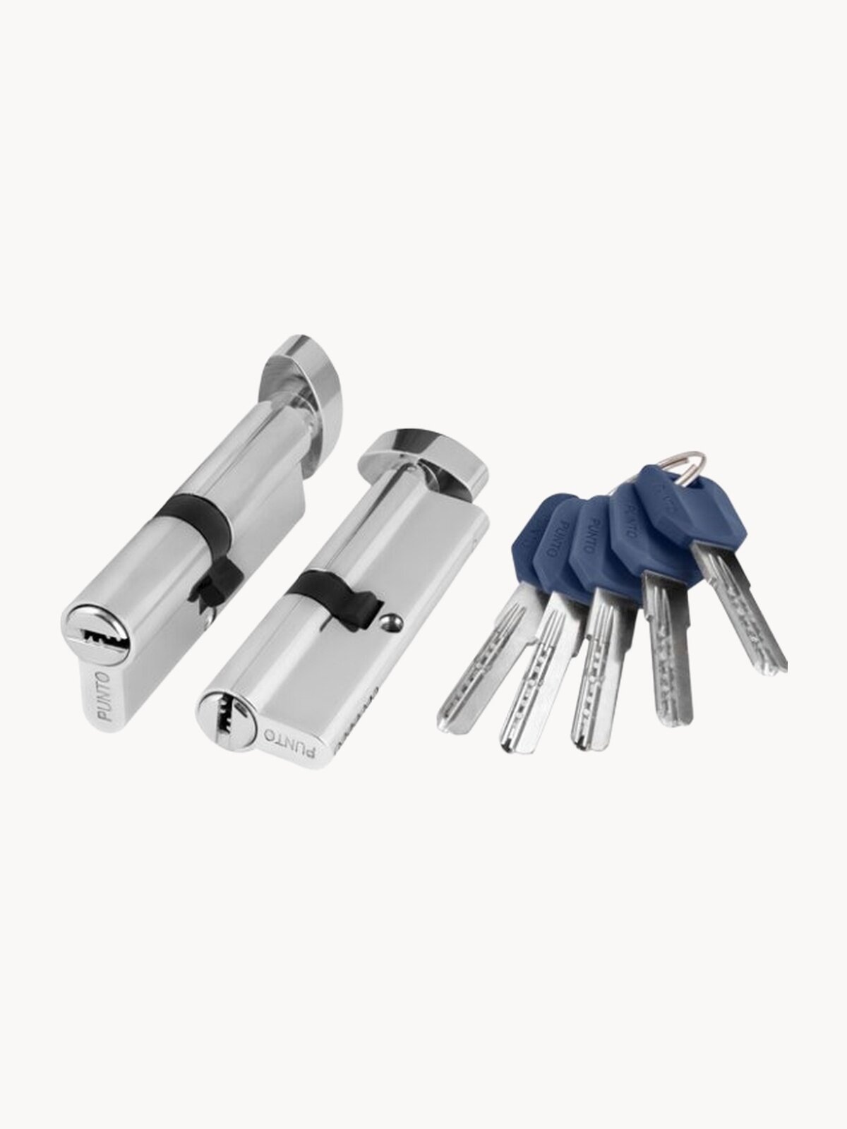 Цилиндровый механизм Punto (Z402) Z4002Knob80(35+10+35) с вертушкой CP хром