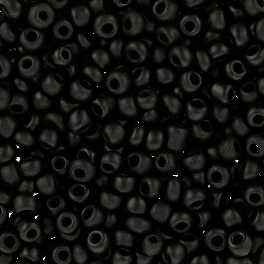 Бисер "Zlatka" круглый GR 11/0 10 г №0049M черный