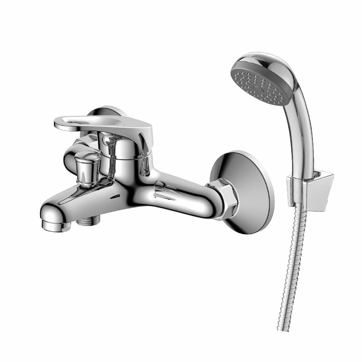 Одноручный смеситель для ванны Decoroom с коротким изливом DR21035