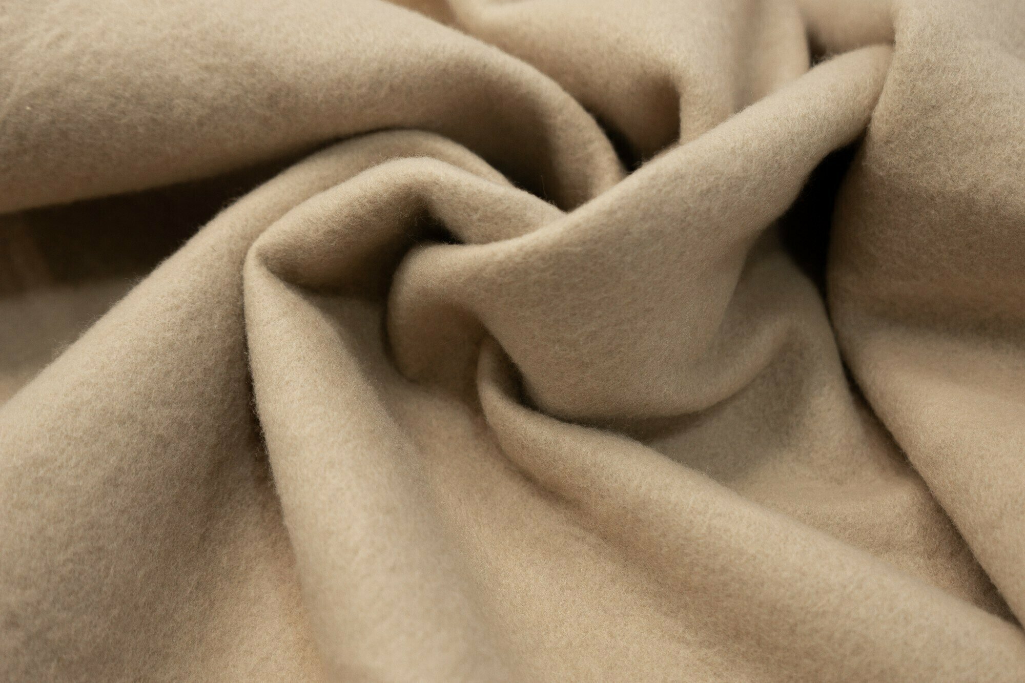 Ткань футер 3 нитка начес бежевый