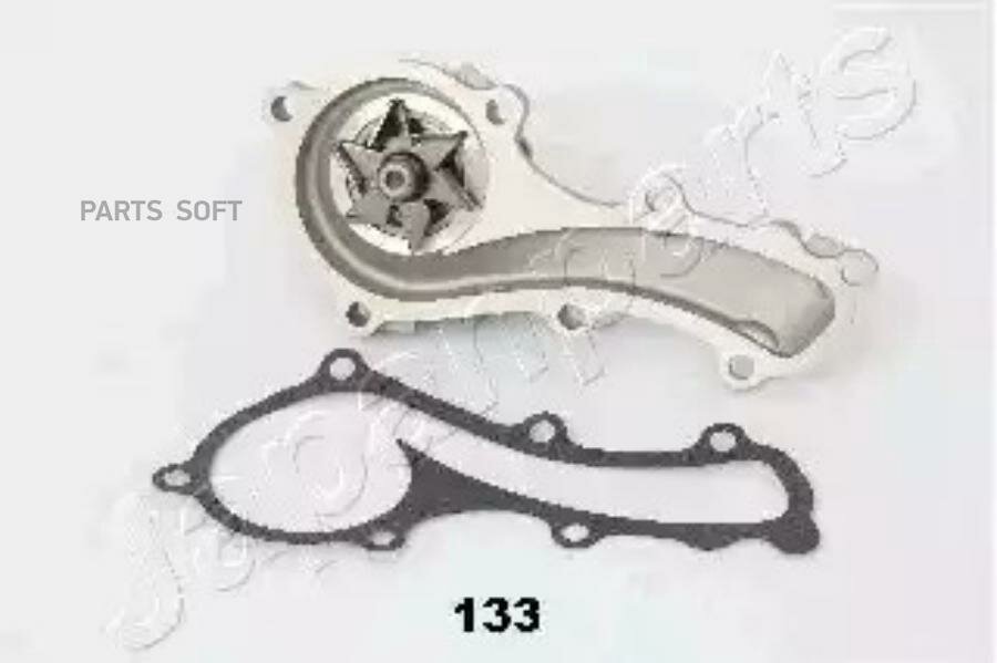 PQ133 JAPANPARTS Помпа Nissan Almera (N16), Primera (P12) 1.5-1.8 (QG15DE, QG18DE) 00->08