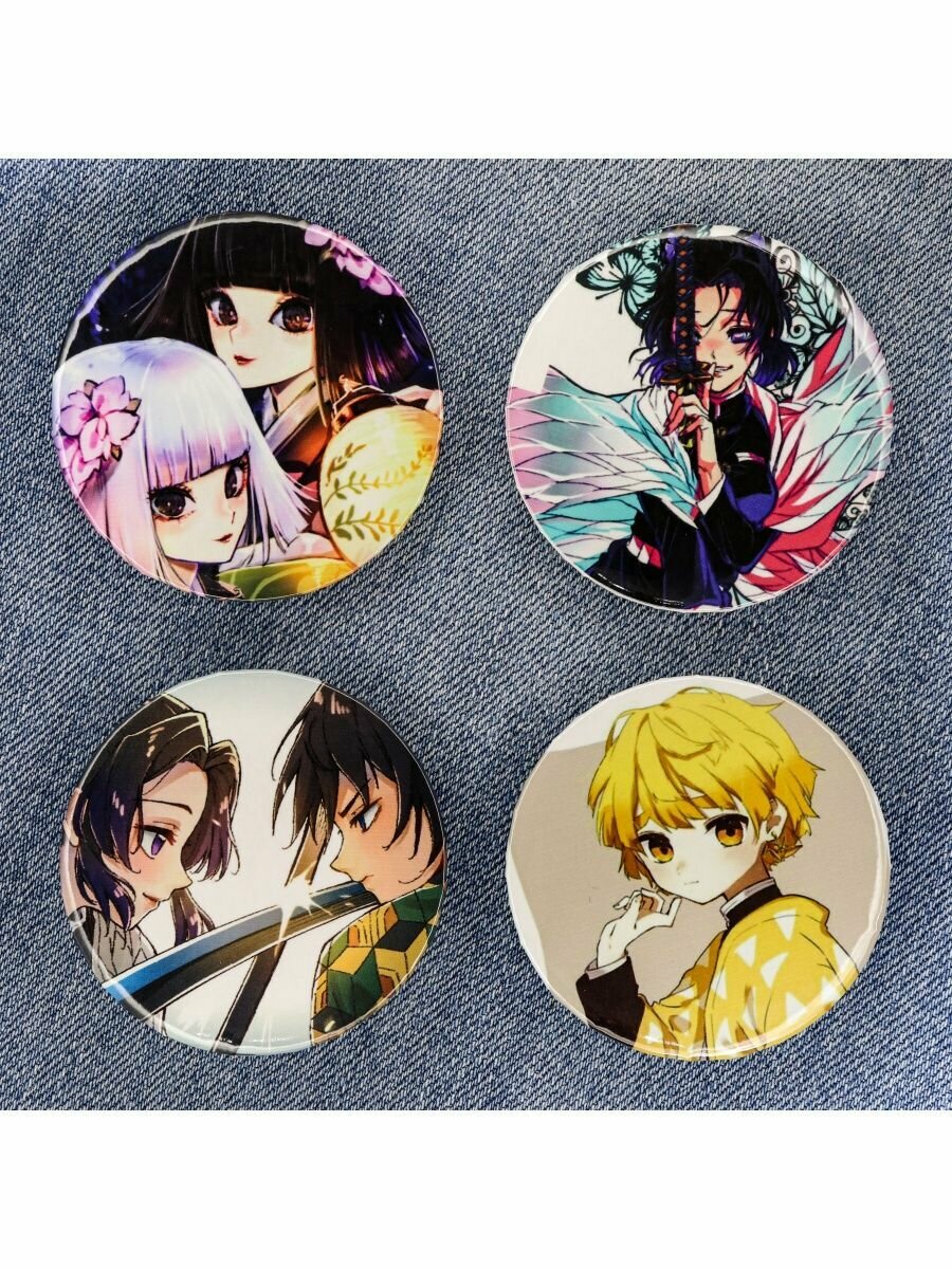 Набор значков аниме серии Demon Slayer