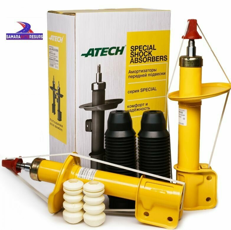 Амортизатор передней подвески "ATECH" SPECIAL-GAS RENAULT LOGAN-2 с отбойниками (комплект 2 шт)