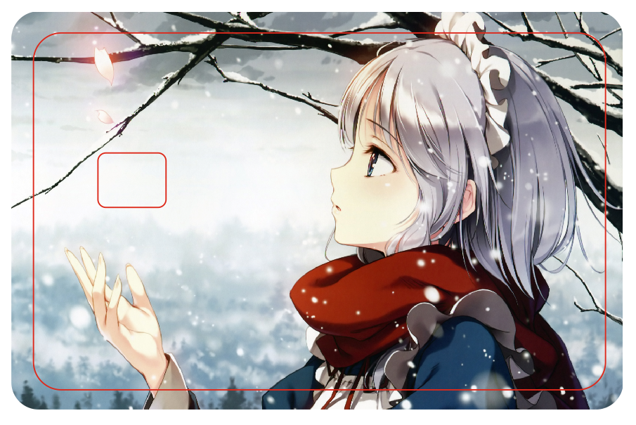 Наклейка на банковскую карту, Сноу Герл