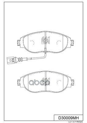 Колодки тормозные, передние MK KASHIYAMA арт. D30009MH