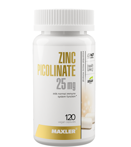Maxler Zinc Picolinate 25 mg, 120 капс.