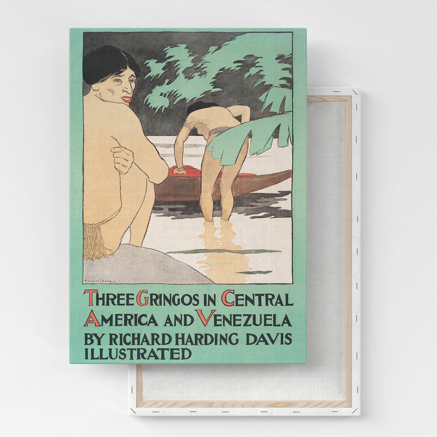 Картина на холсте, репродукция / Эдвард Пенфилд - Three Gringos in Central America / Размер 40 x 53 см