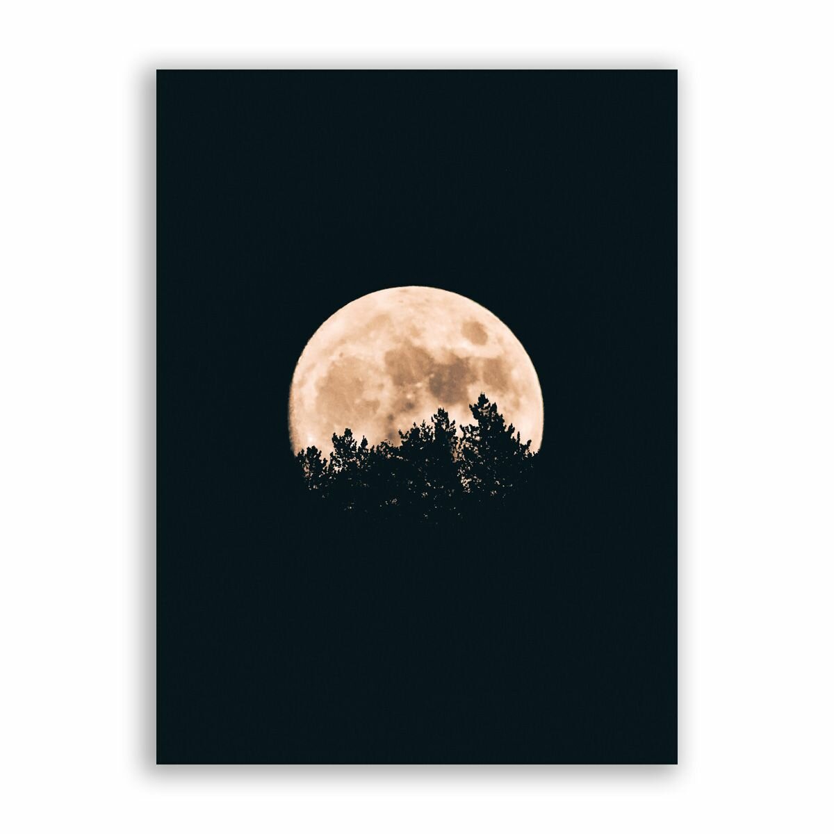 Постер, плакат на бумаге / Moon / Луна / Размер 30 x 40 см
