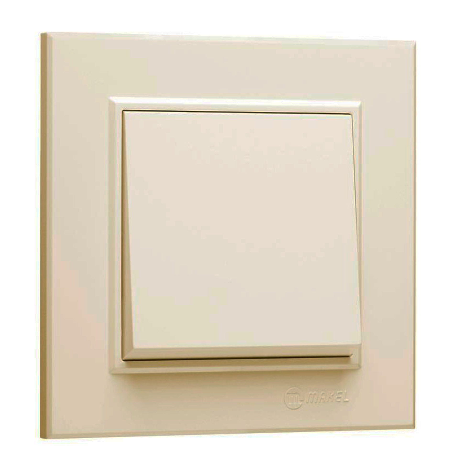 Выключатель 1 клавиша кремовый Макел Karea 5656010001 - 1 шт.