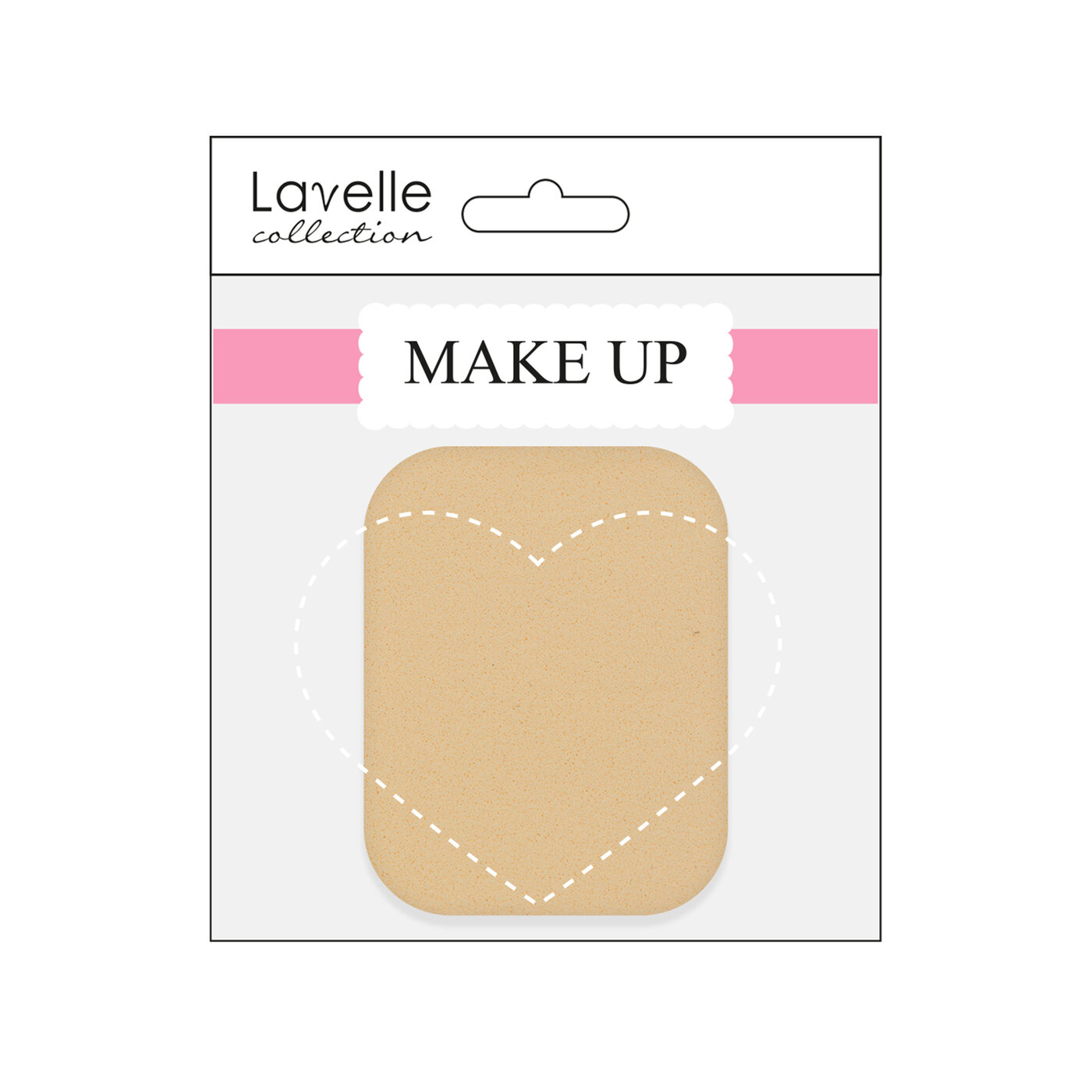 LavelleCollection Спонж для макияжа двусторонний для лица, 1 шт