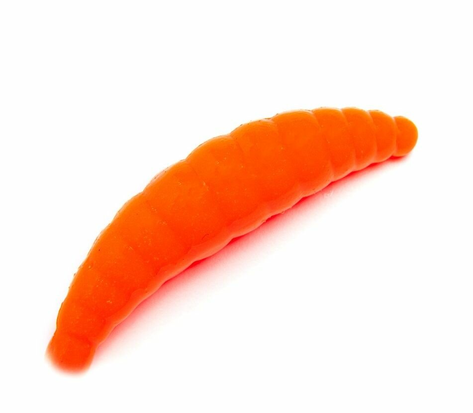 Форелевая резина Troutland MAGGOT CLASSIC 39мм Cheese (Сыр) # 201 / Orange UV (8шт)