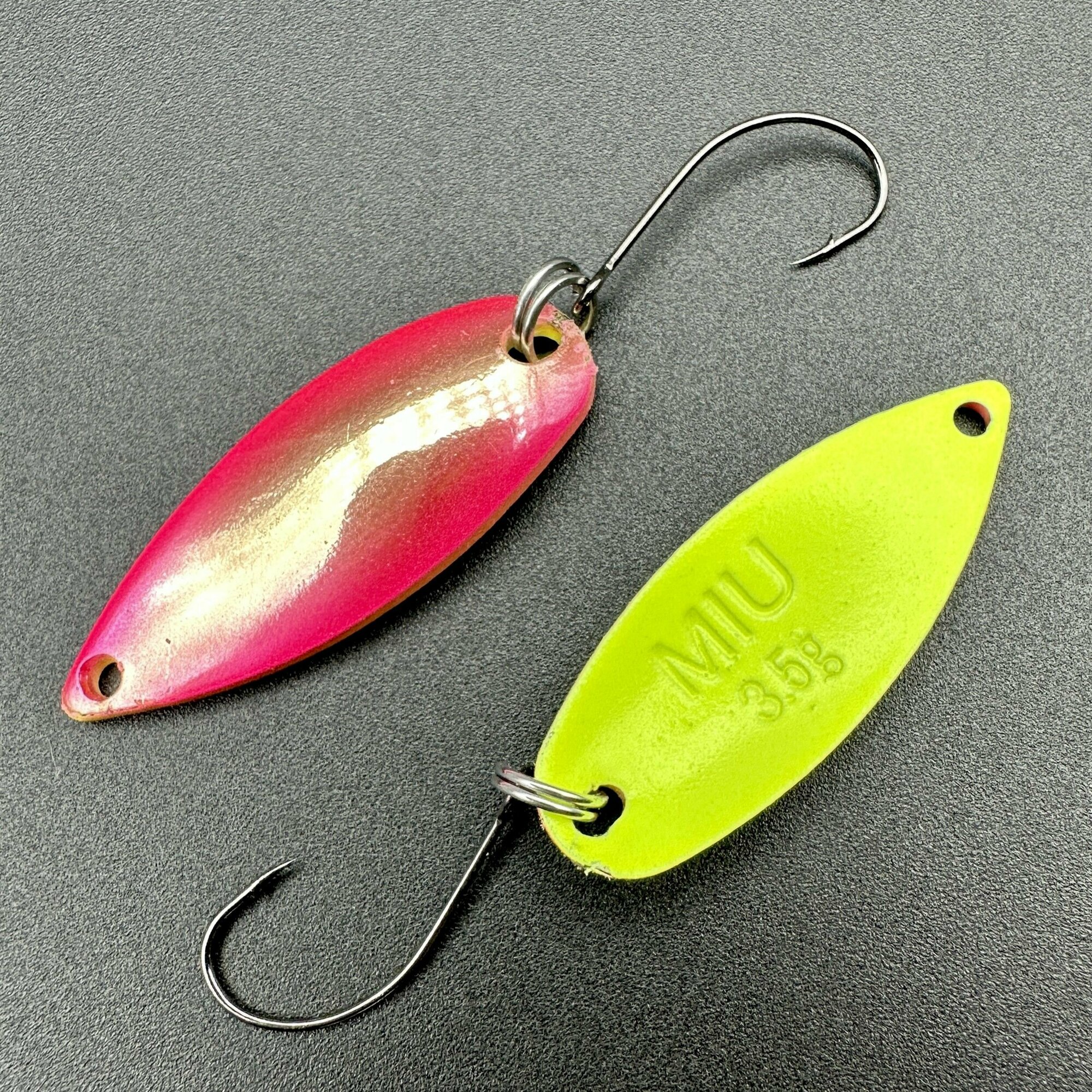 Блесна MIU Forest микроколебалка весом 3,5 грамма для ультралайтового спиннинга. Подойдет для ловли форели, окуня, голавля, жереха, хариуса, щуки и красноперки.