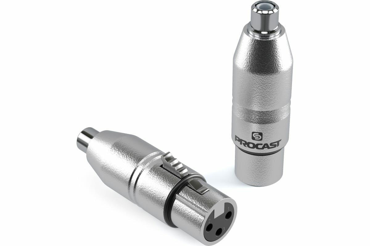 PROCAST переходник-адаптер кабель B-XLRf/RCAf на XLR f/RCA f НФ-00000427 аудиооборудования